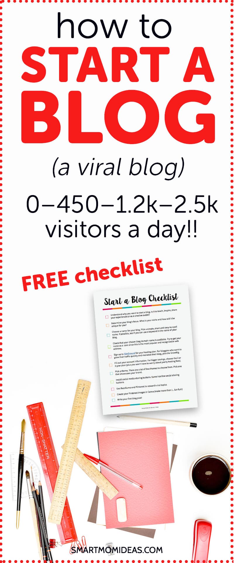 How to Start a Viral Blog + Free Checklist!